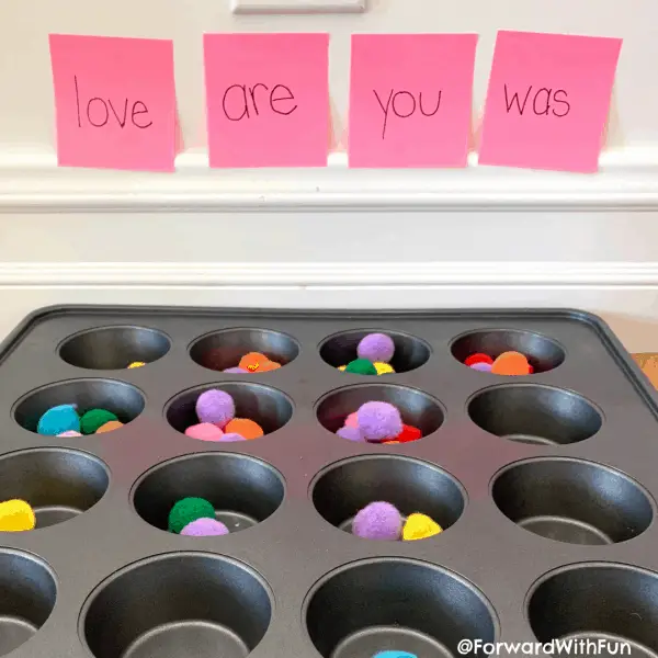 Hands On Reading with Pom Pom Toss & Read - Forward With Fun