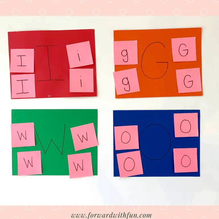 Sight Word Matching Game: Post-it Search - Forward With Fun