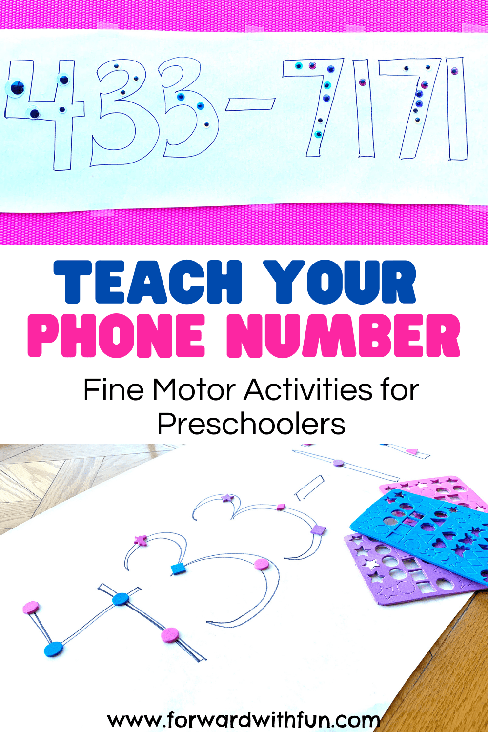 Teaching kids your phone number in 10 easy ways - Forward With Fun