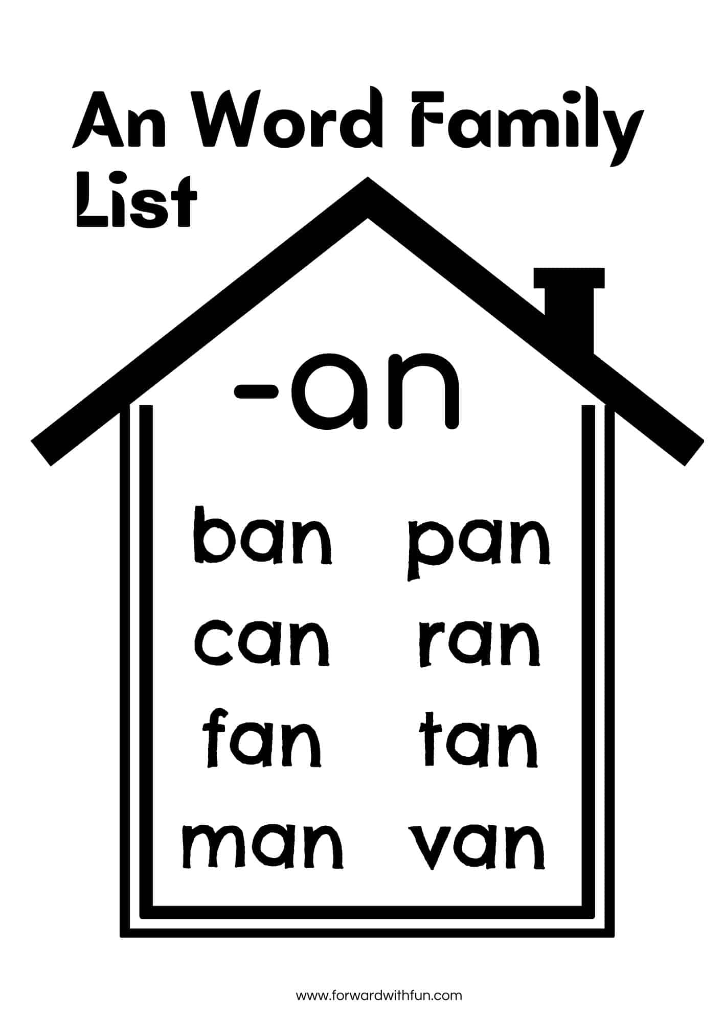Word Family List Word Family Activities Family Worksh Vrogue co