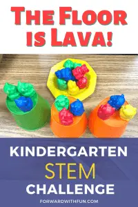 Epic Kindergarten STEM Challenge -The Floor is Lava - Forward With Fun