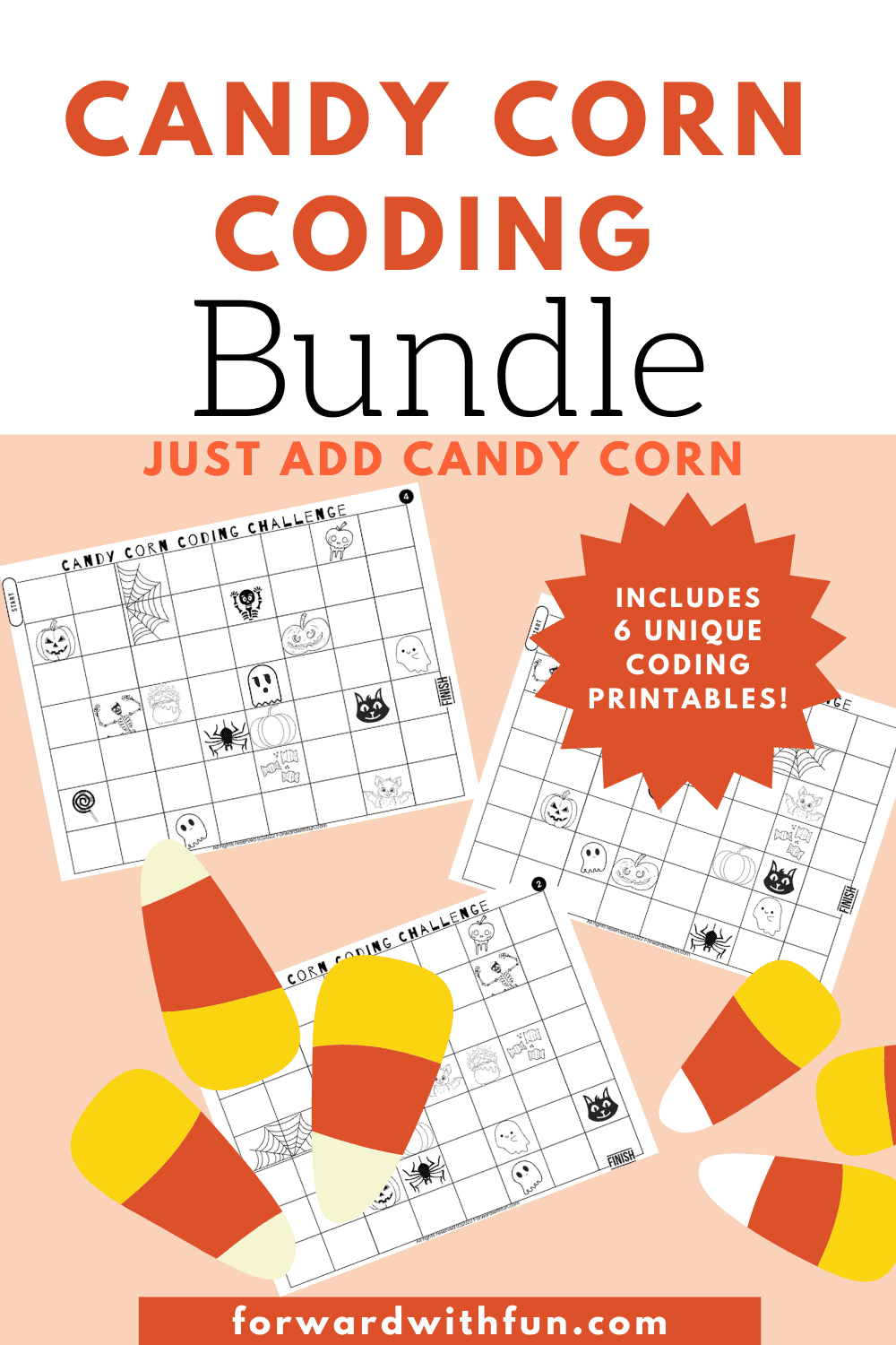 Coding In Kindergarten: Candy Corn STEM Challenge (Free) - Forward With Fun