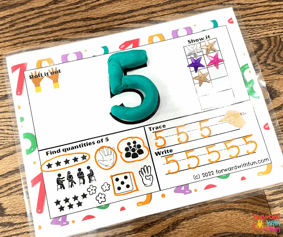 Teach 1-10 in Five Ways with Free Number Mats
