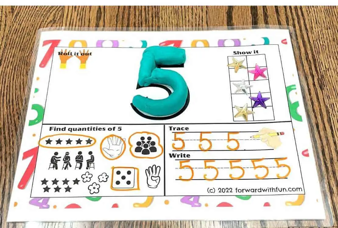 Teach 1-10 in Five Ways with Free Number Mats