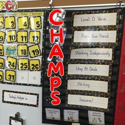 CHAMPS Classroom Management: Better Behavior with FREE Icons