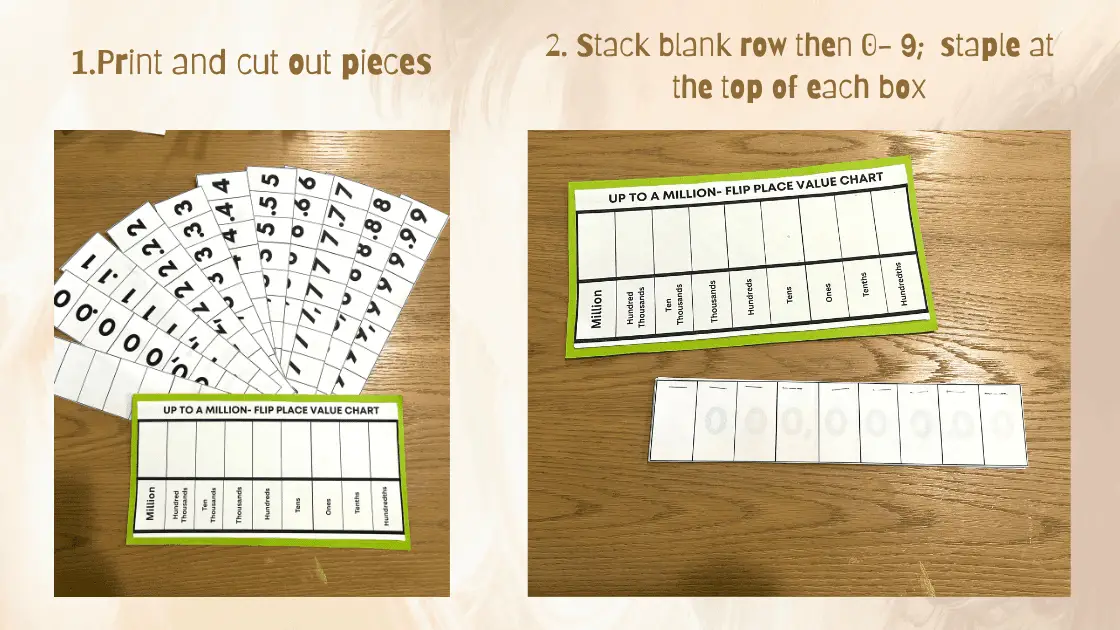 Free Place Value Chart Printable: Flip from decimals to millions ...